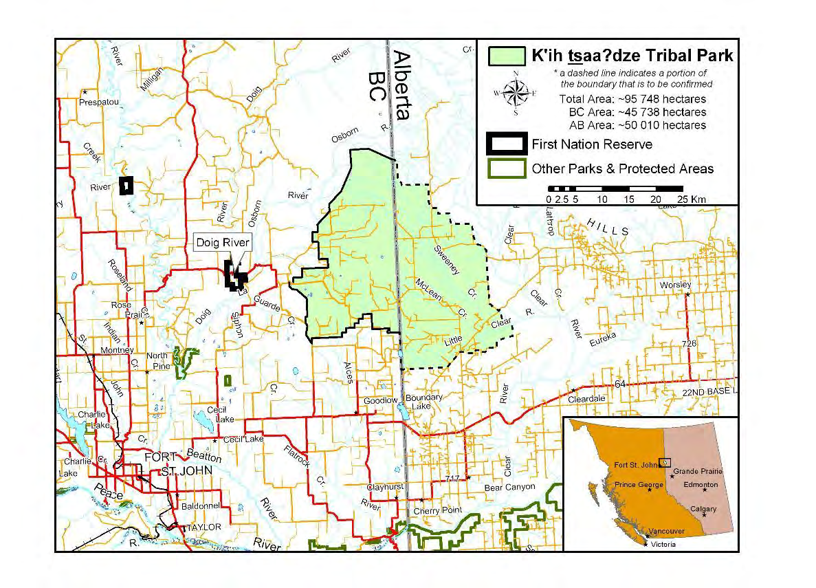 K'ih Tsaa?dze Tribal Park - Doig River First Nation
