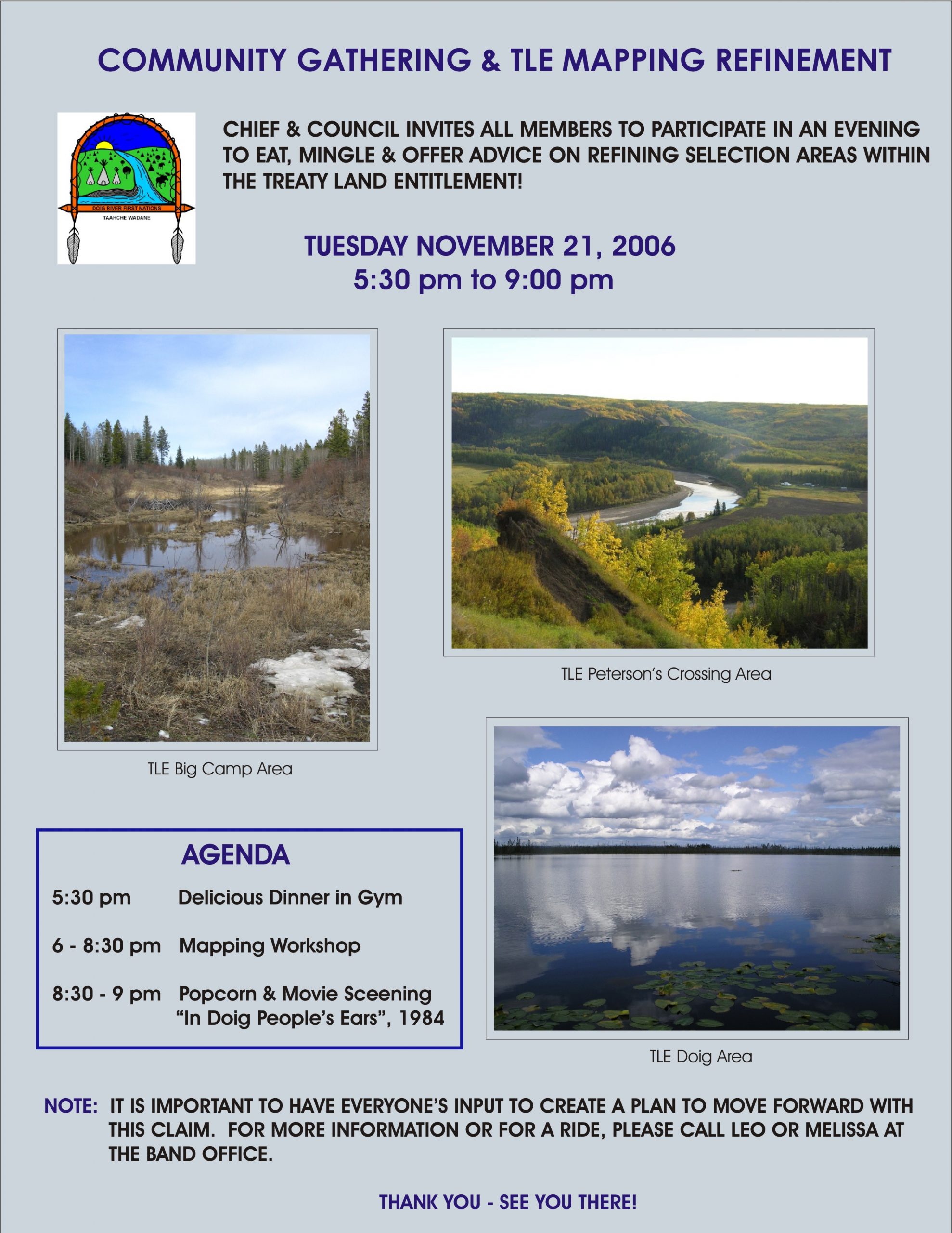 Treaty Land Entitlement (TLE) - Doig River First Nation